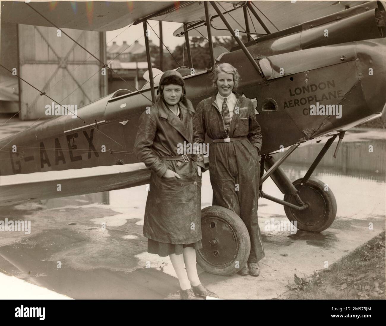 Pauline Gower (1910-1947) (left) and Dorothy Spicer alongside a de ...