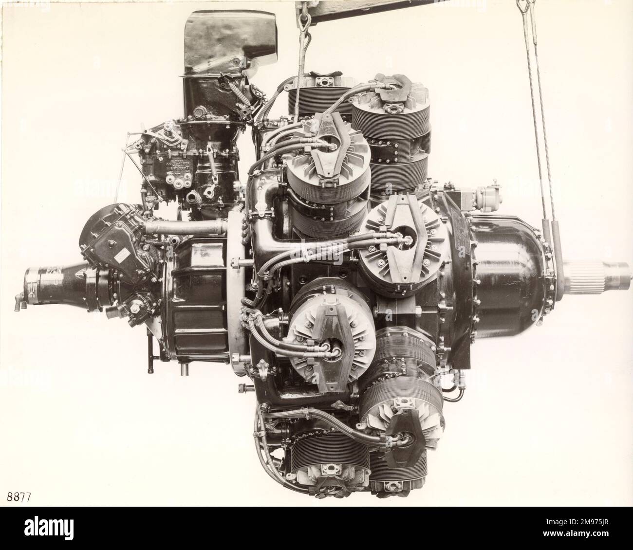 Bristol Hercules III 14-cylinder radial. Starboard side Stock Photo - Alamy