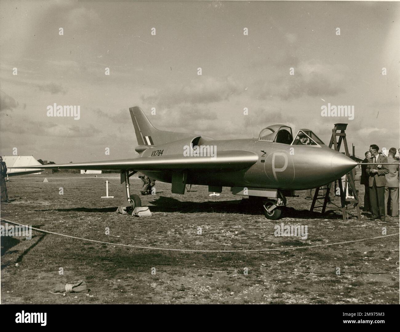 The first Avro 707B, VX784, at Farnborough in September 1949 Stock ...