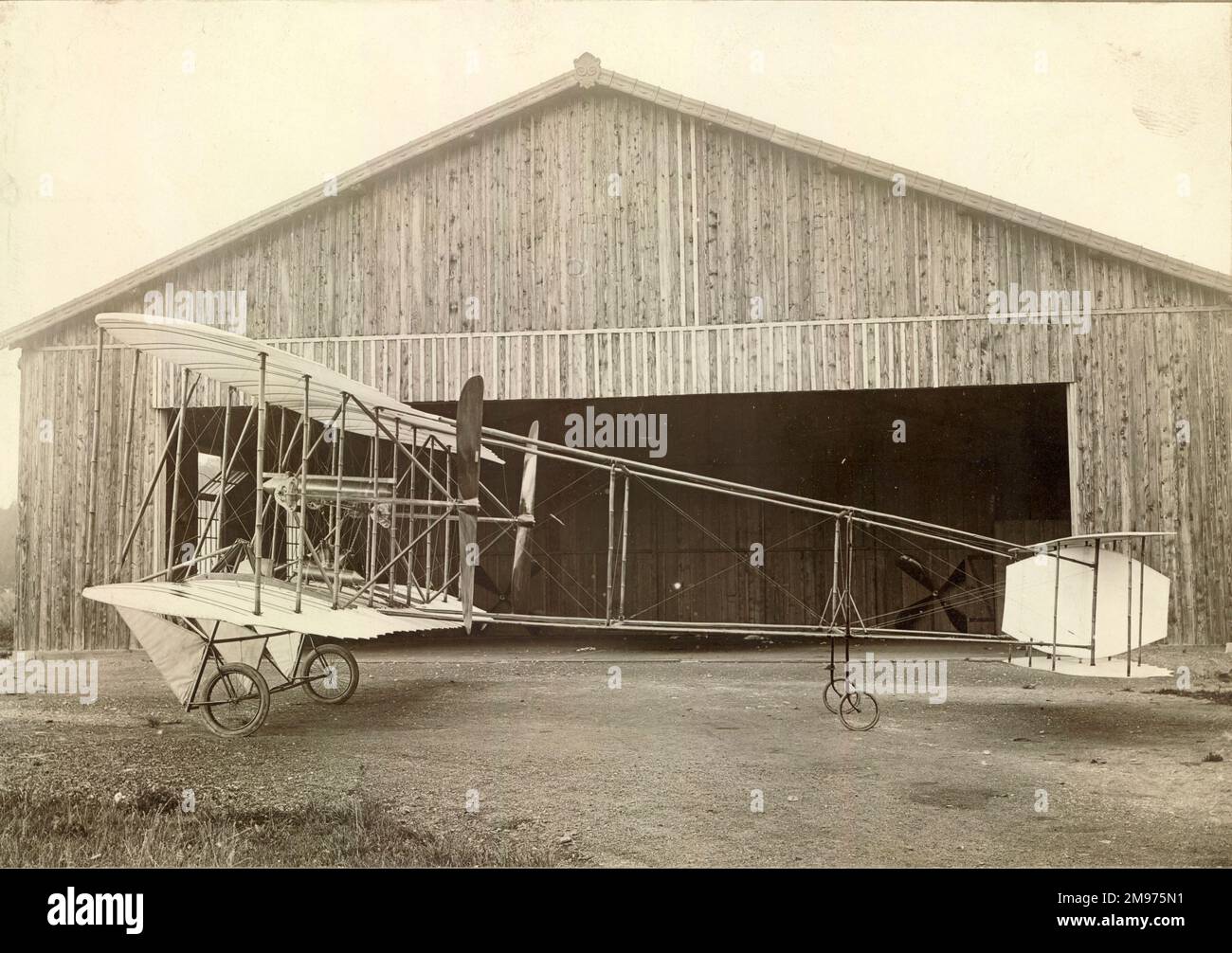 Peugeot Biplane. 1909 Stock Photo - Alamy