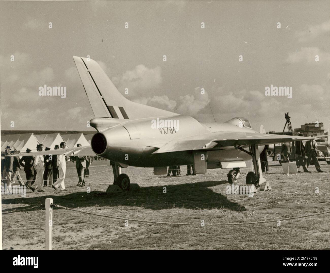 The first Avro 707B, VX784, at Farnborough in September 1949 Stock ...