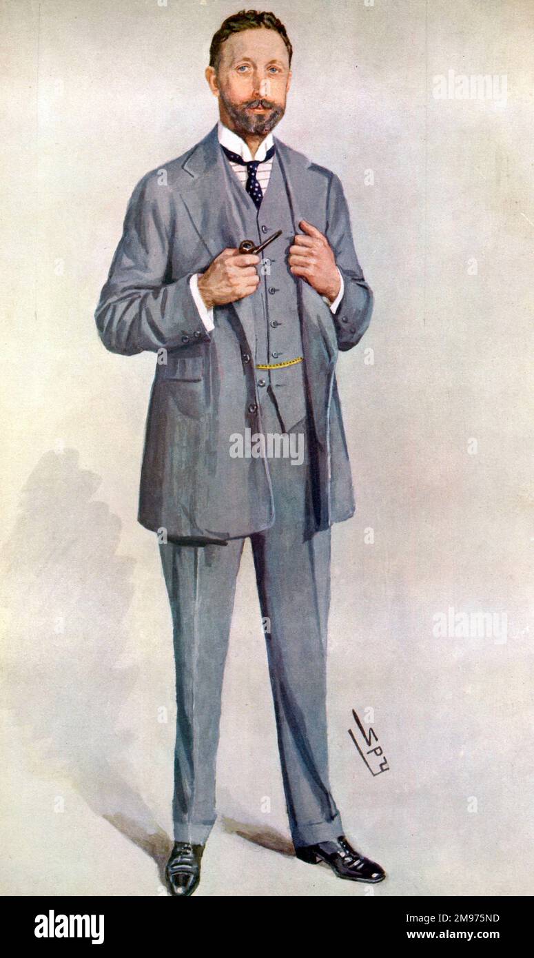 Spy cartoon of George Holt Thomas Stock Photo - Alamy