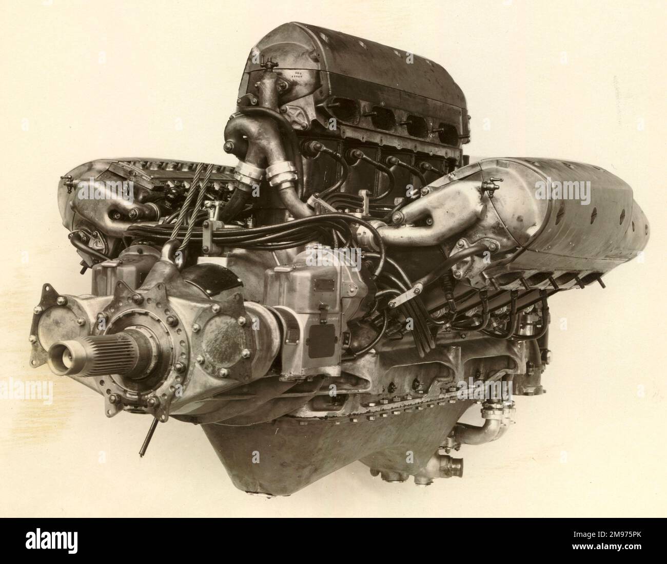 Napier Lion VIIa direct-drive racing engine. 1927 Schneider Trophy Race ...