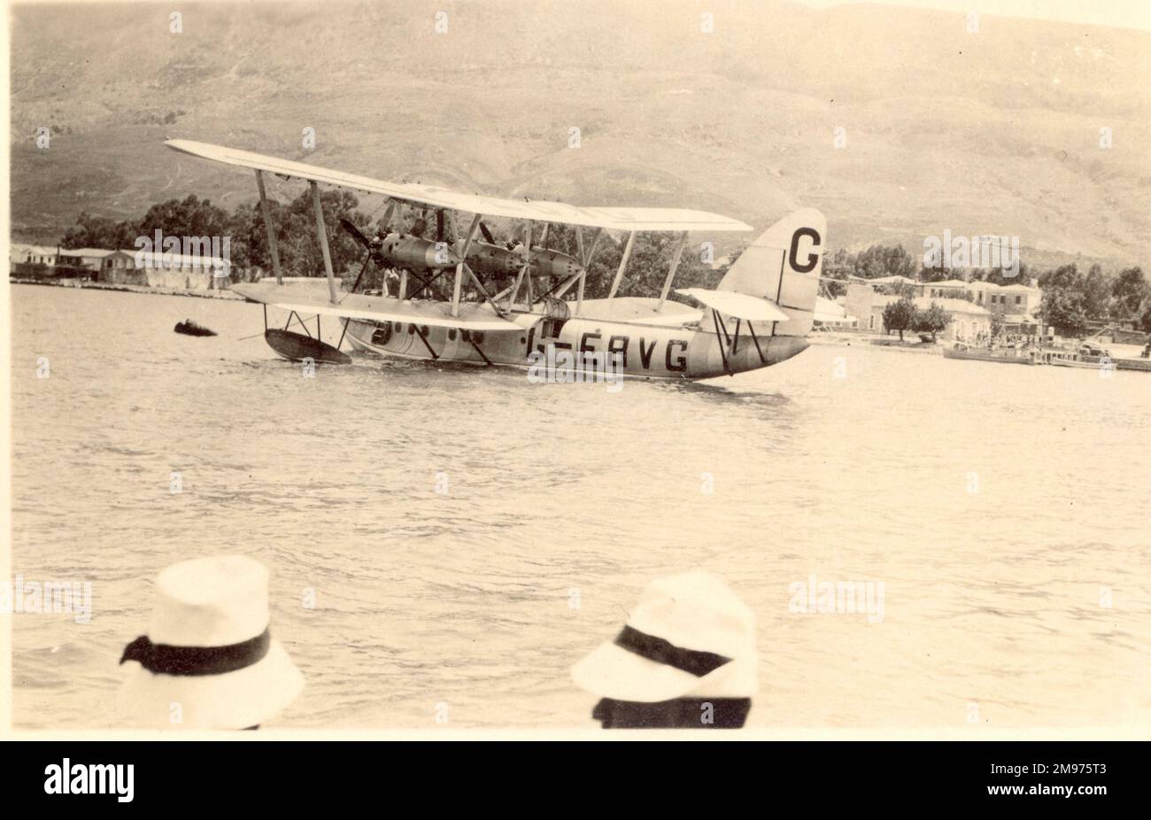 Short S8 Calcutta, G-EBVG, City of Alexandria, at Suda Bay, Crete Stock ...