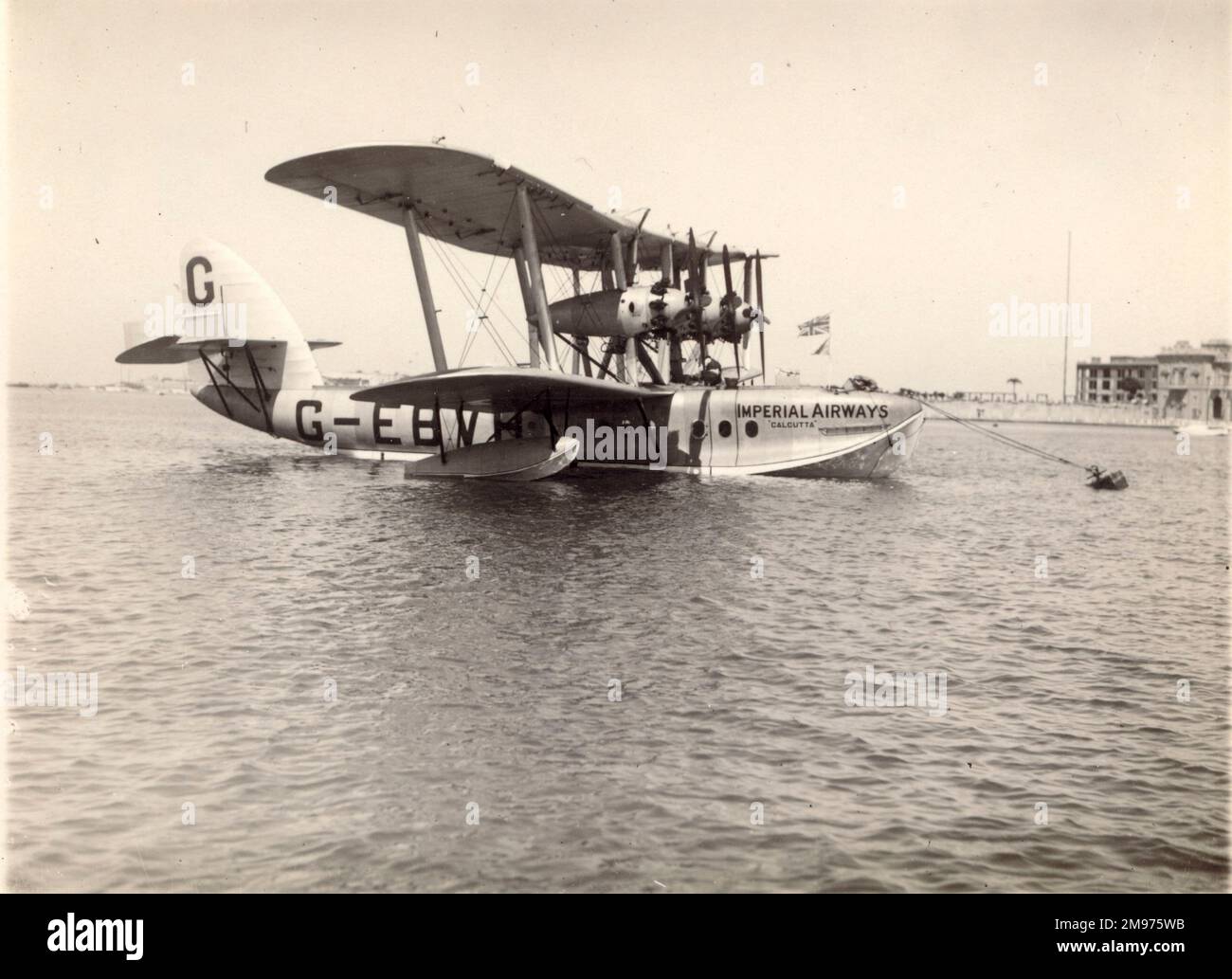 Short S8 Calcutta, G-EBVH, City of Athens, of Imperial Airways Stock ...