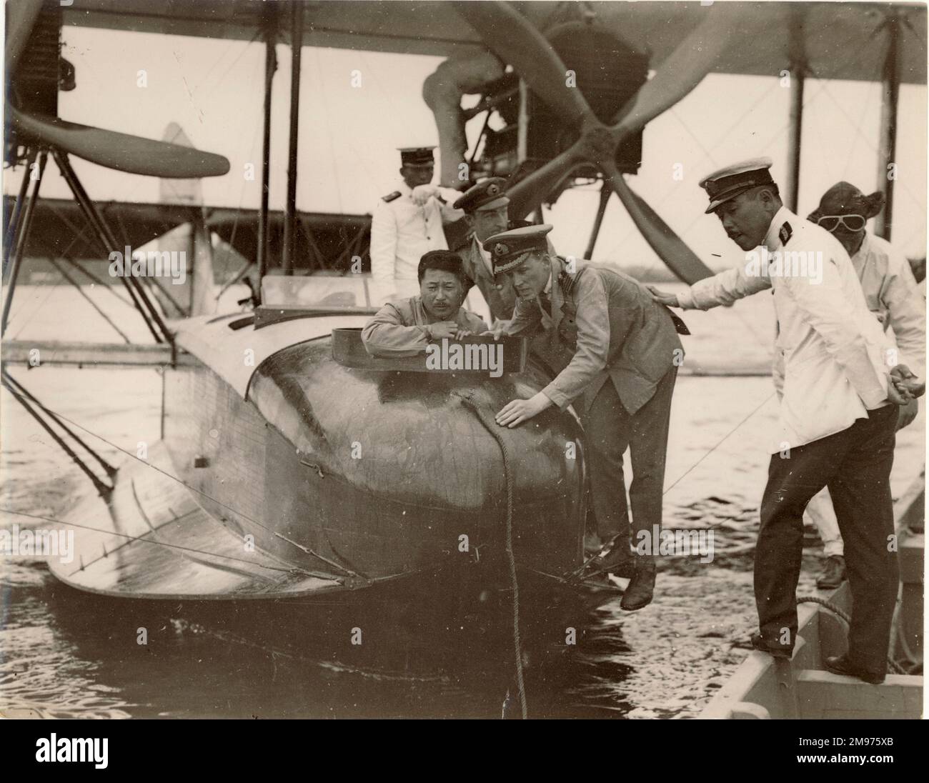 Colonel The Master of Sempill supervising training of Imperial Japanese ...