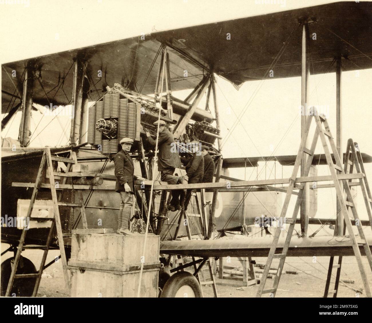 Handley Page V/1500, F7140, Atlantic, is reassembled at Harbour Grace ...