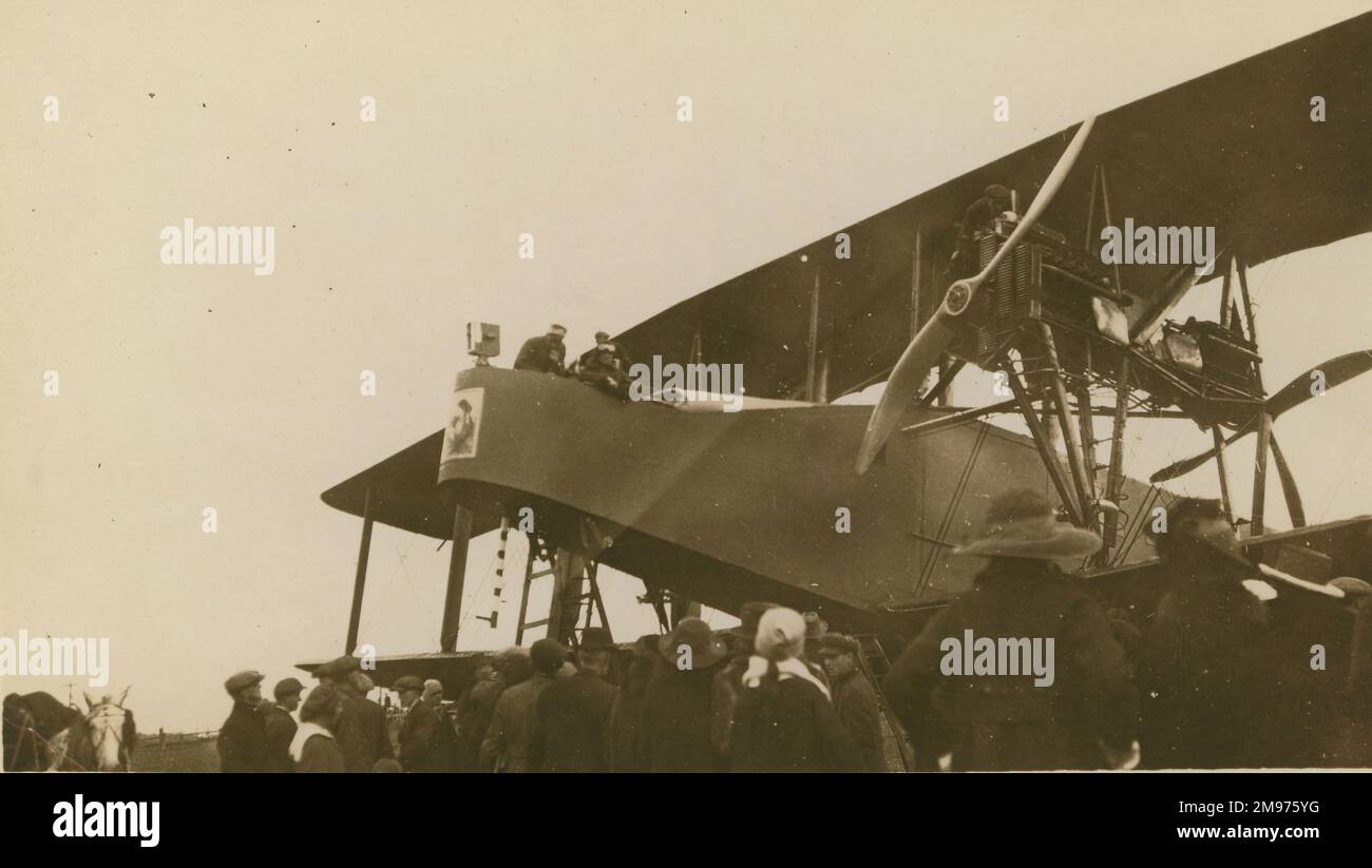 Handley Page V/1500, F7140, Atlantic, after reassembly at Harbour Grace ...