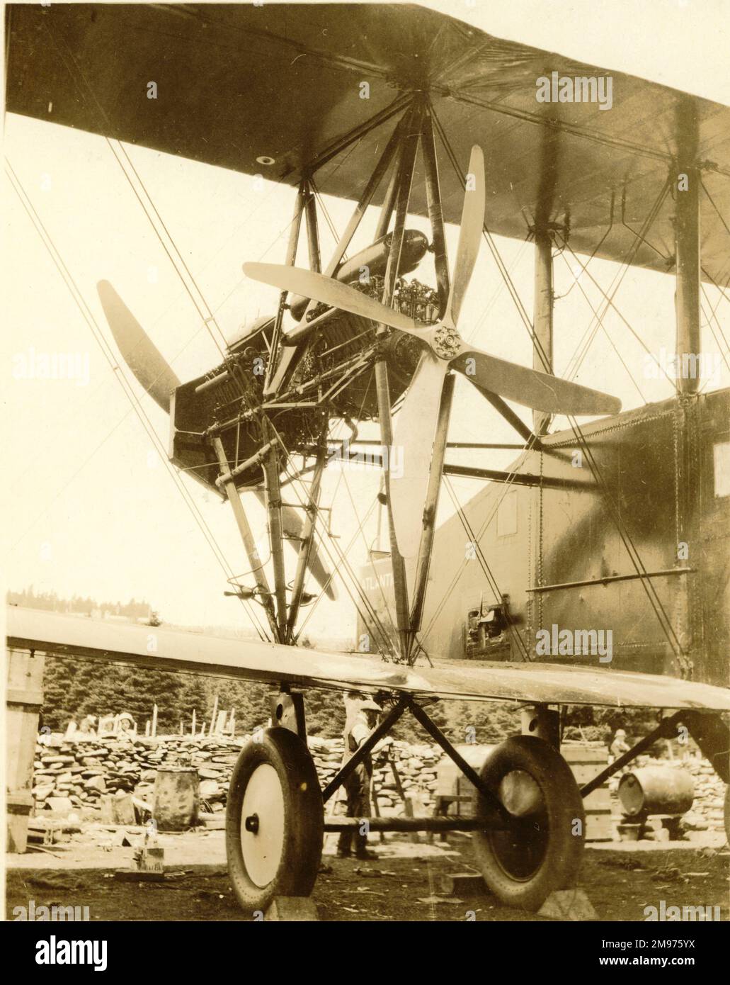 Handley Page V/1500, F7140, Atlantic, is reassembled at Harbour Grace ...