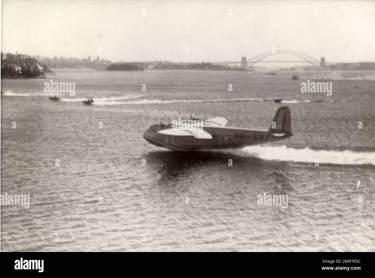 Short S23 Empire Flying Boat, VH-ABF, Cooee, of Qantas (formerly G-AFBL ...