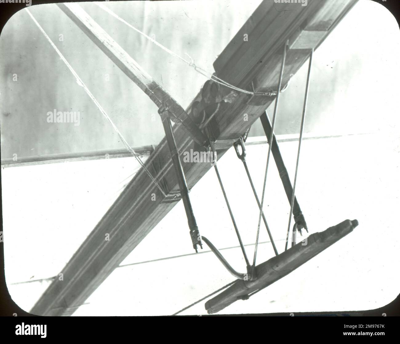 48-band rubber-driven flying machine (showing purchase and winder ...