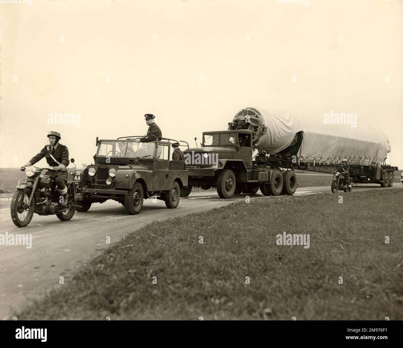 The first Thor missile for the RAF was transported from Lakenheath to ...