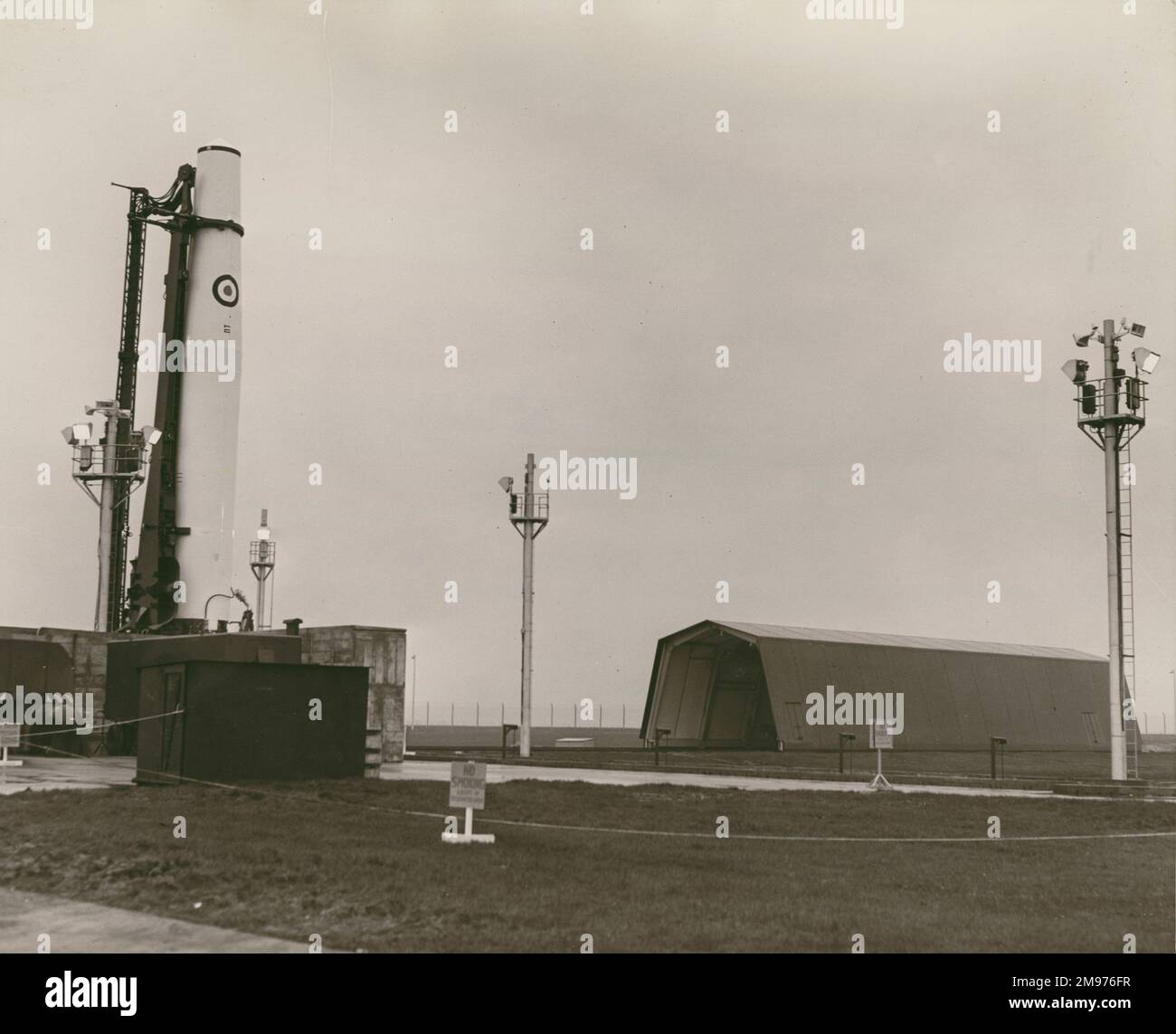 Thor IRBM ready for launch Stock Photo - Alamy