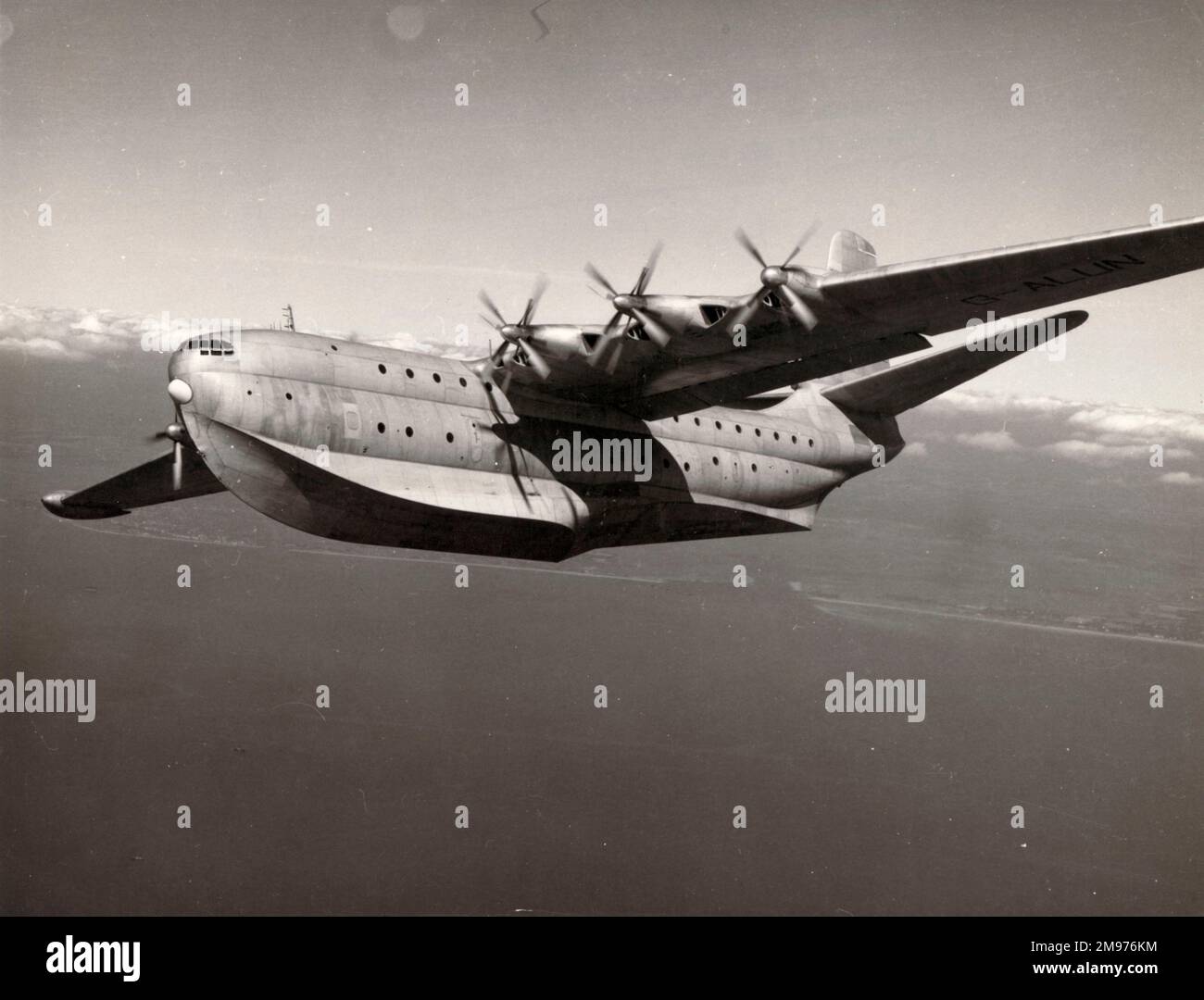 Saunders-Roe SR45 Princess, G-ALUN, in the air Stock Photo - Alamy