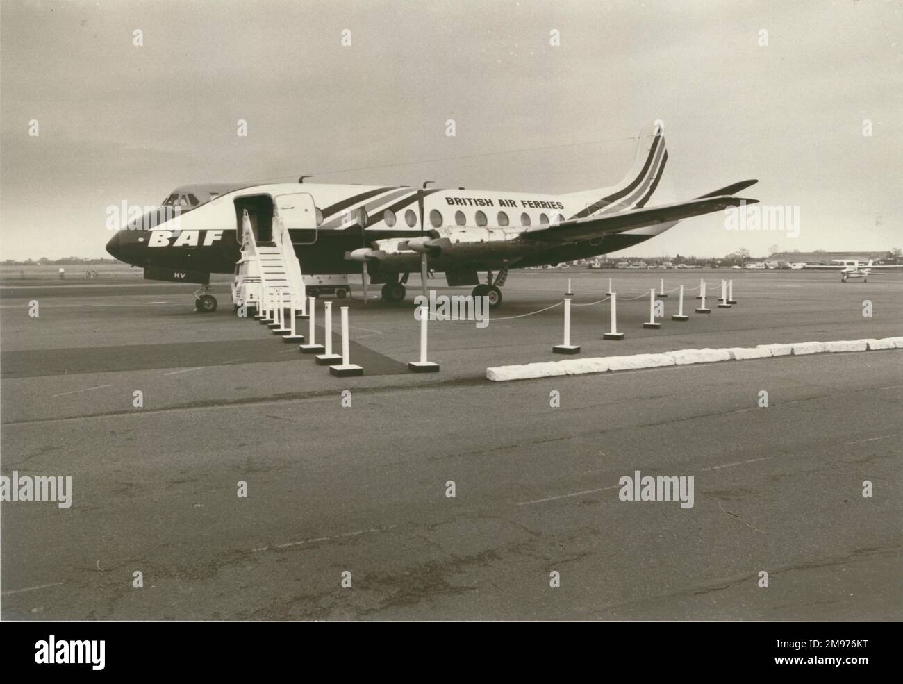 Vickers Viscount of British Air Ferries Stock Photo - Alamy