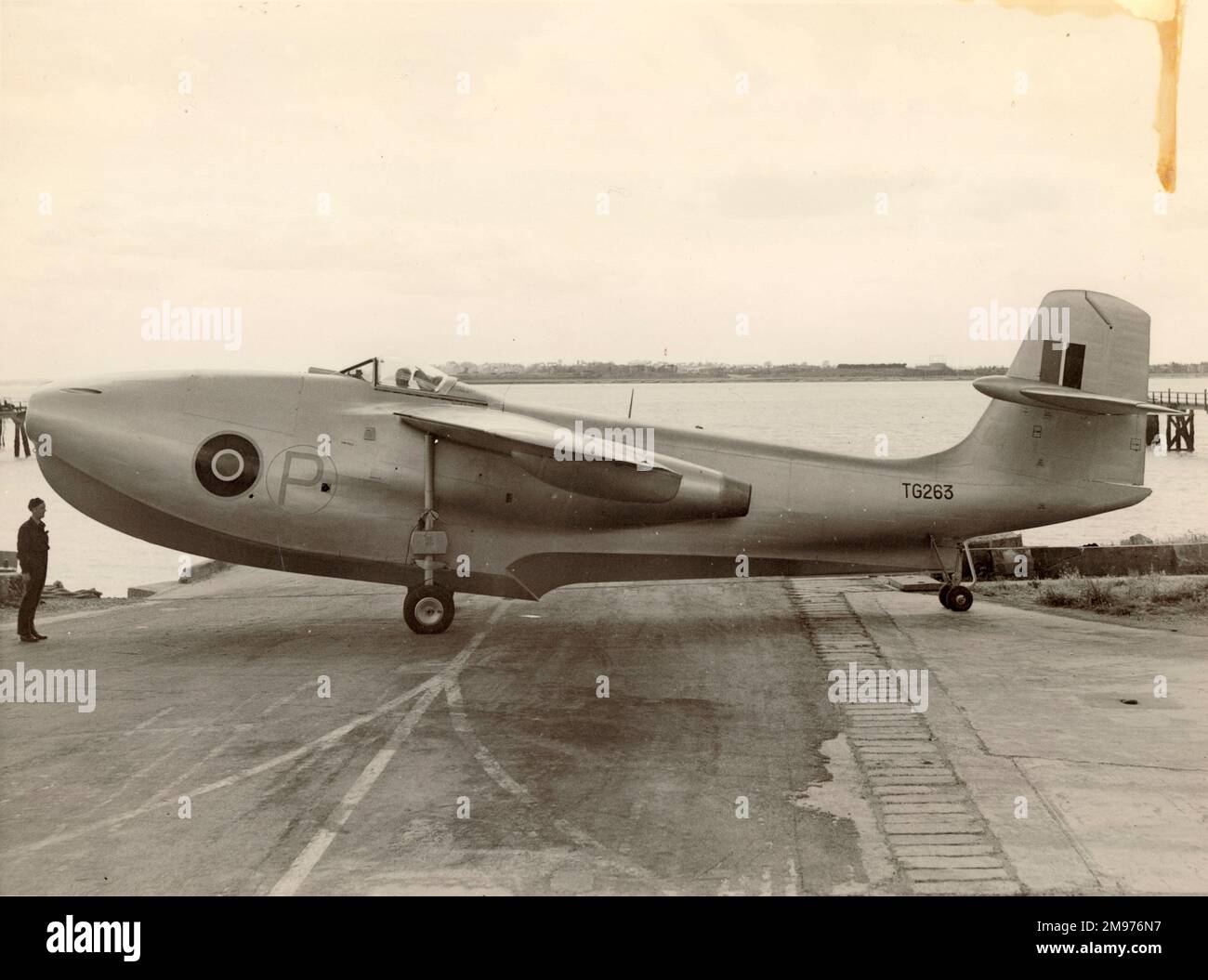The first prototype Saunders-Roe SR.A/1, TG263 Stock Photo - Alamy