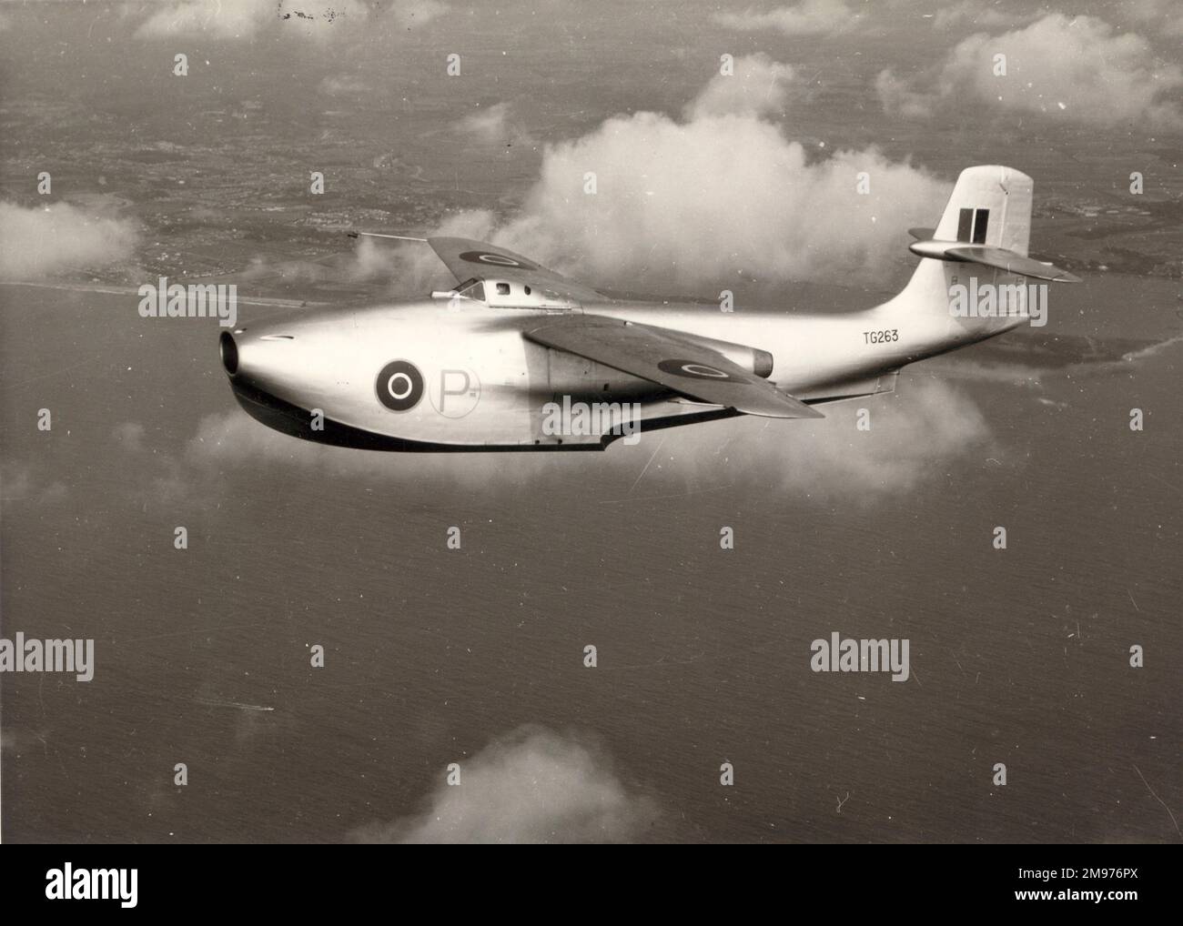 The first prototype Saunders-Roe SR.A/1, TG263 Stock Photo - Alamy