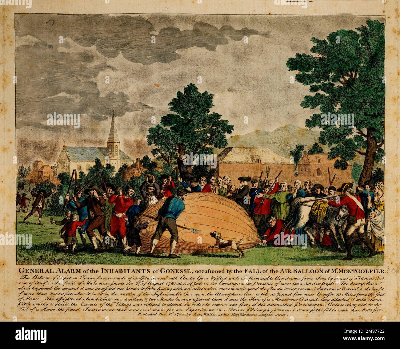 General Alarm of the Inhabitants of Gonese, occasioned the Fall of the ...