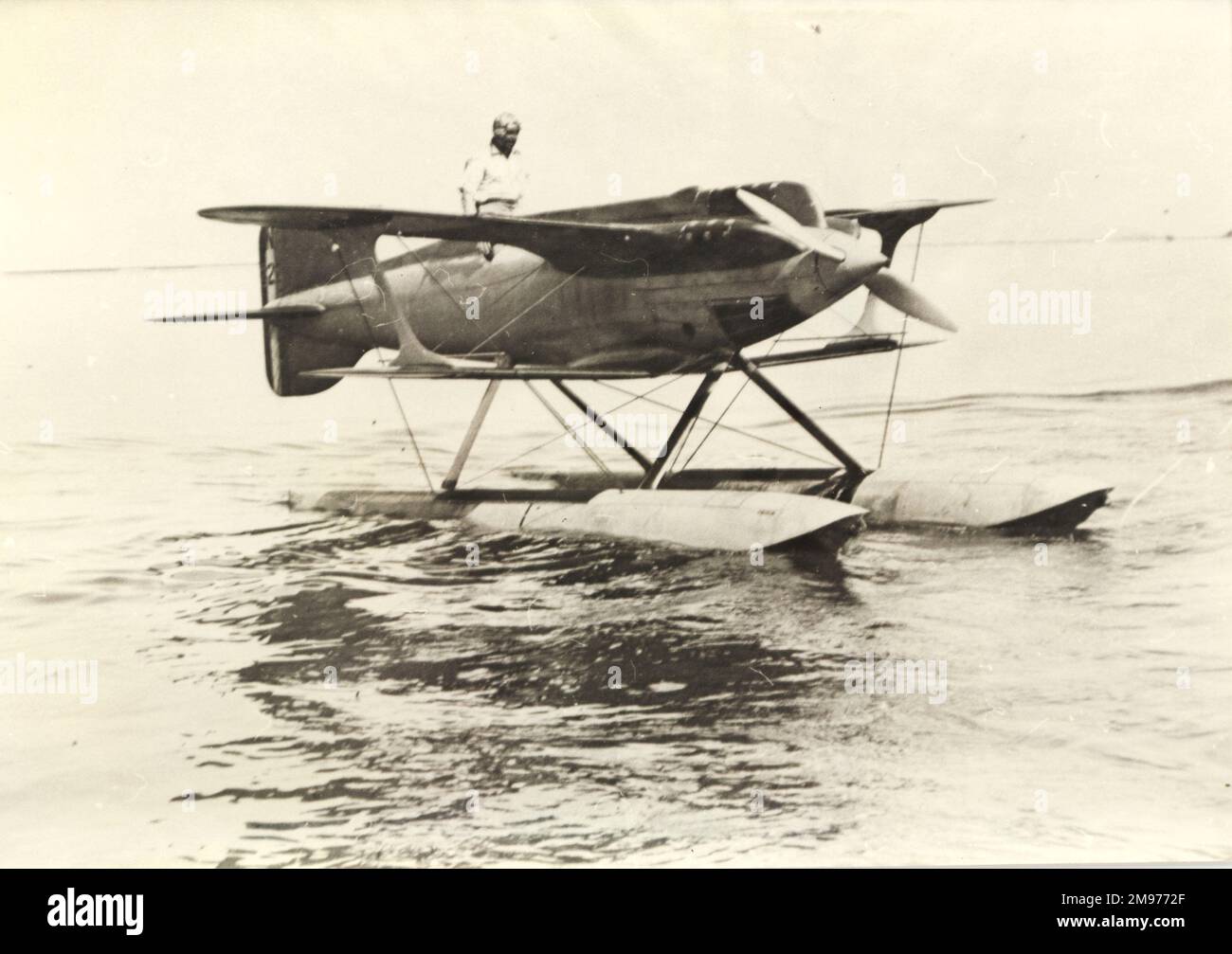 Gloster IVA, N222, at Calshot with Flt Lt S.M. Kinkead in the cockpit ...