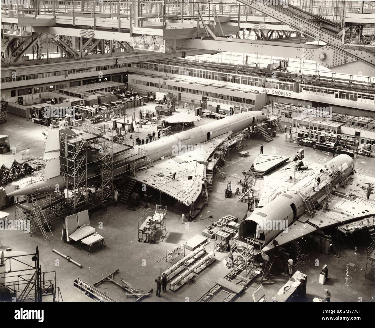 The second and fourth series production Concordes in the main assembly ...