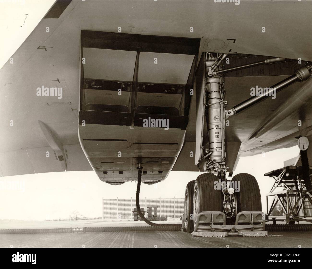 Concorde starboard undercarriage and engine intake Stock Photo - Alamy