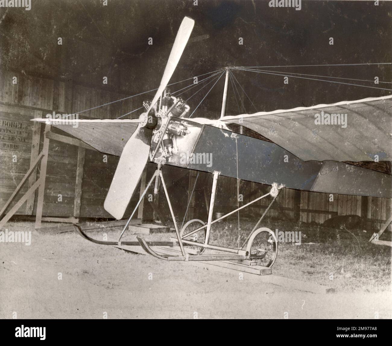 The Second Blackburn Monoplane in an unfinished state at the Blackpool ...