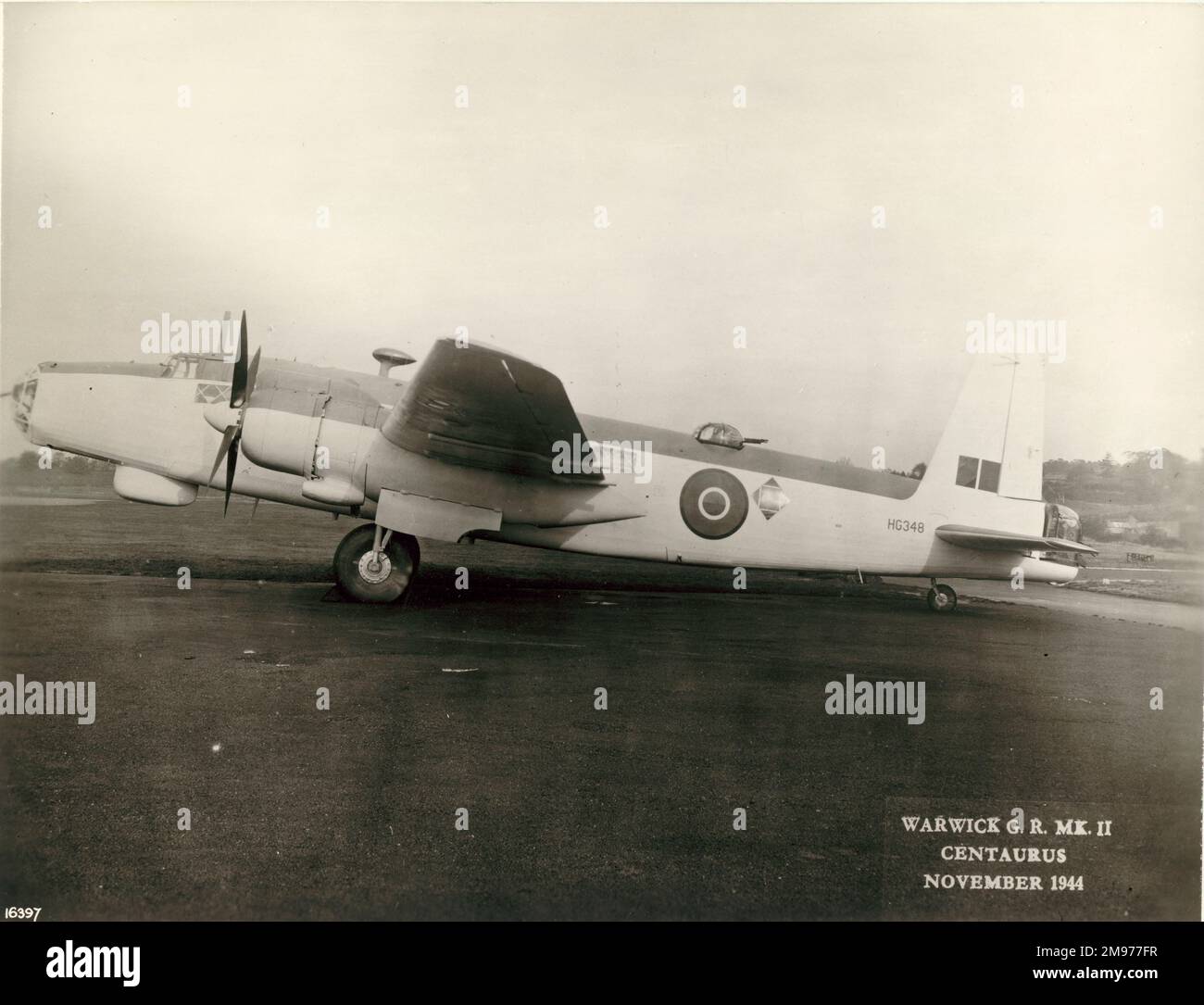 Vickers Warwick GRII, HG348, powered by Bristol Centaurus radials, at ...