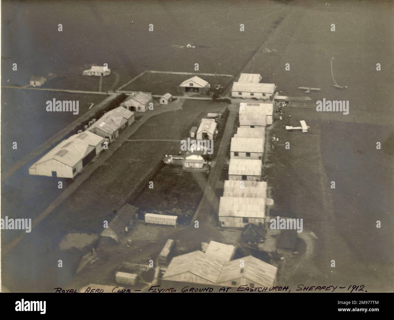 Royal Aero Club flying ground at Eastchurch, Sheppey. 27 July 1912 ...