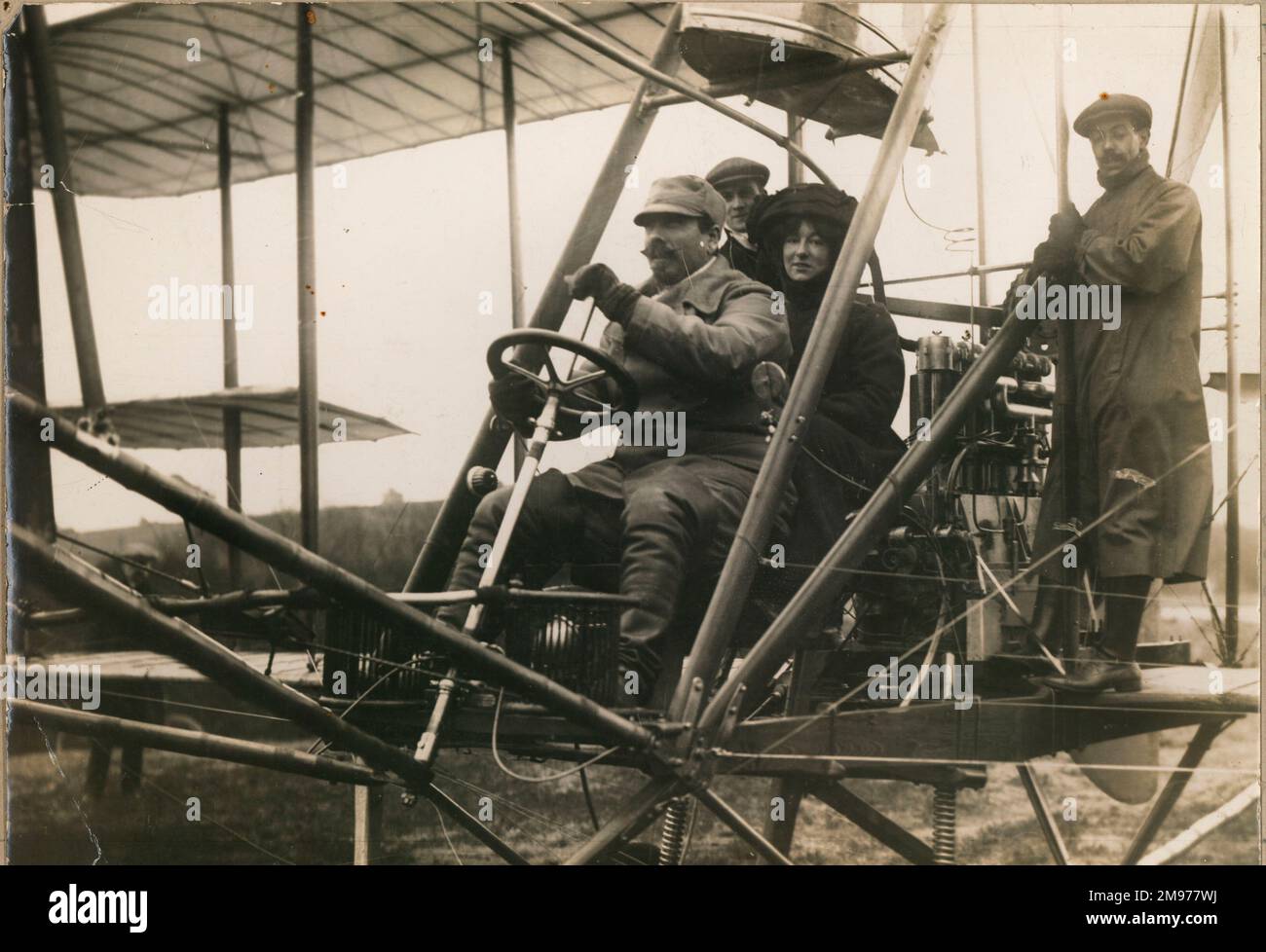 Samuel Franklin Cody, 1862-1913, with Miss Levette, 4 February 1911 ...