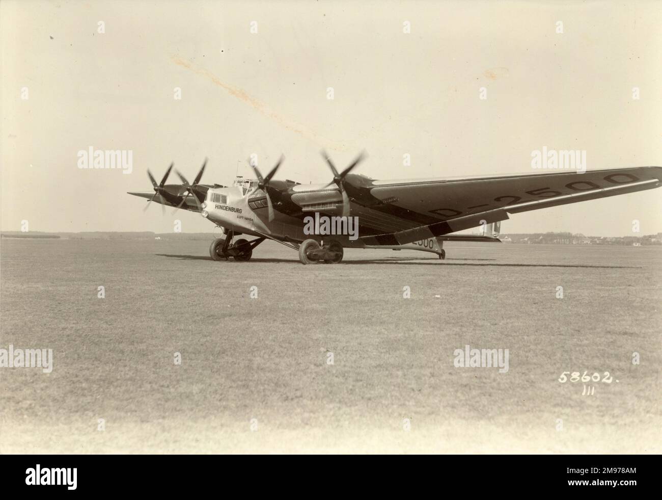 The second Junkers G38, D-2500, Generalfeldmarschall von Hindenburg ...