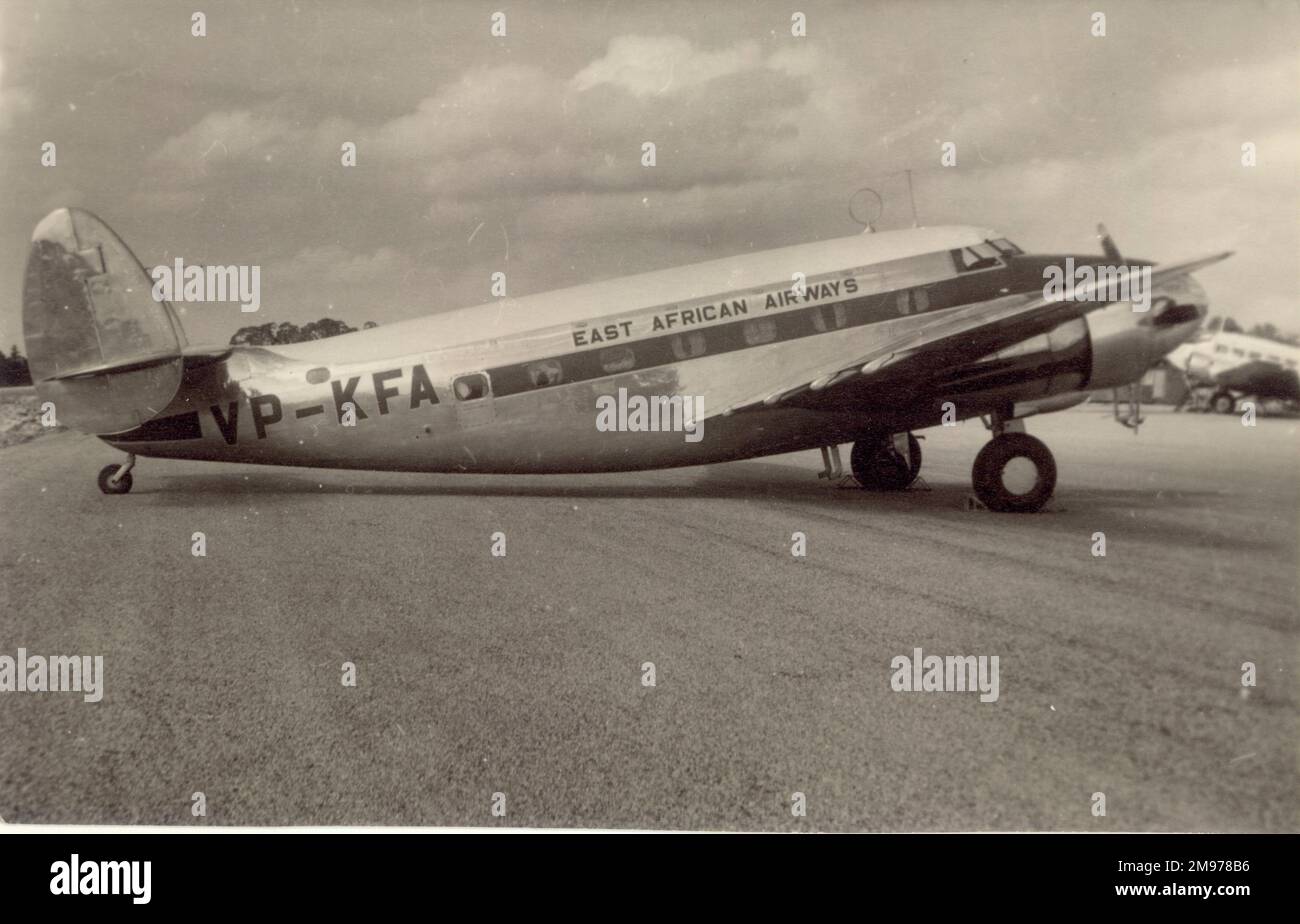 Lockheed L18 Lodestar, VP-KFA, of East African Airways, on Bromma Stock ...