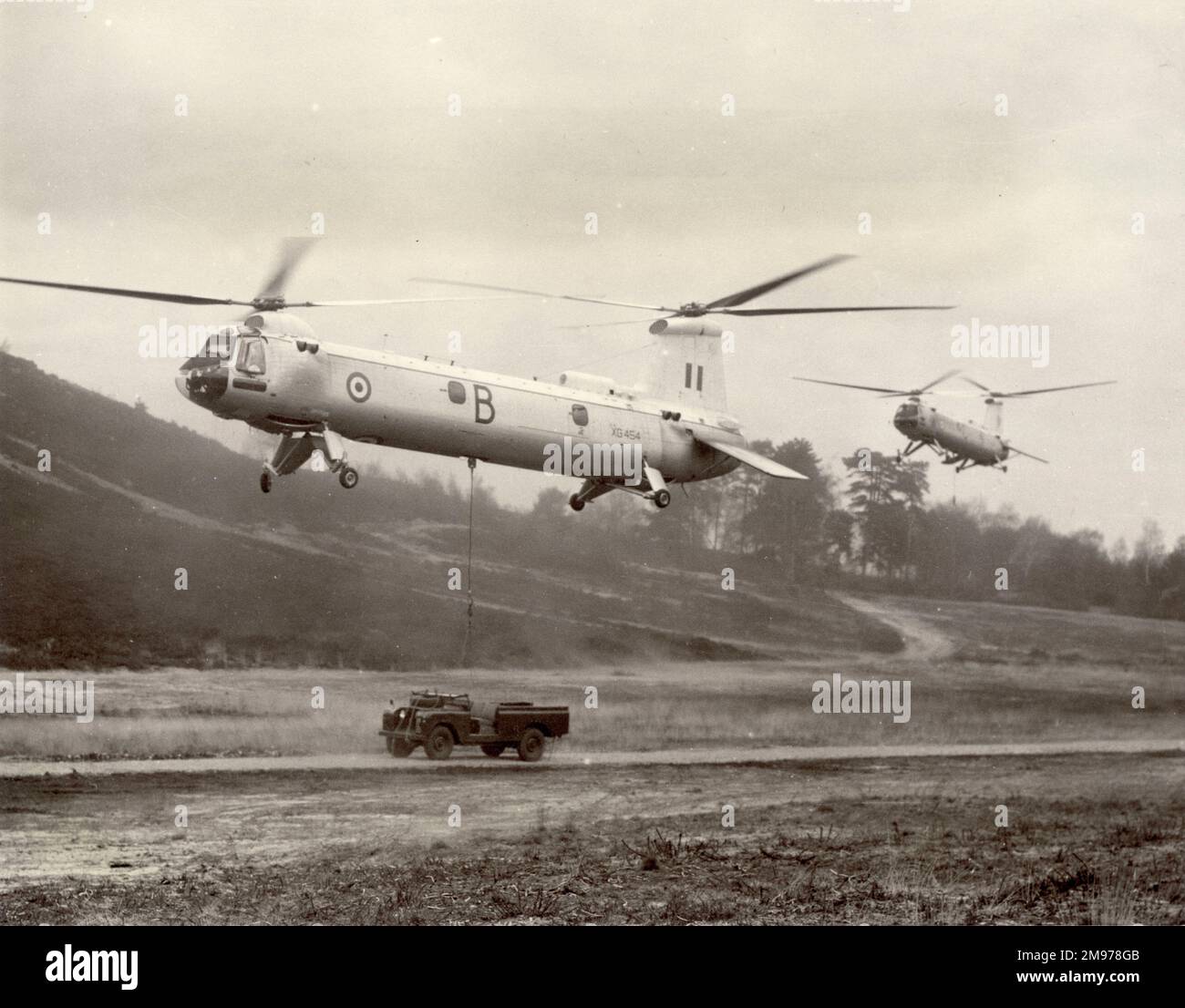 Pre-production Bristol 192, XG454, of 38 Group RAF based at Odiham ...
