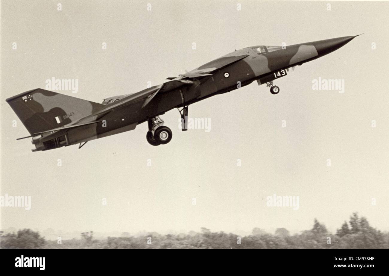 A General Dynamics RF-111C, A8-143, of the RAAF Stock Photo - Alamy