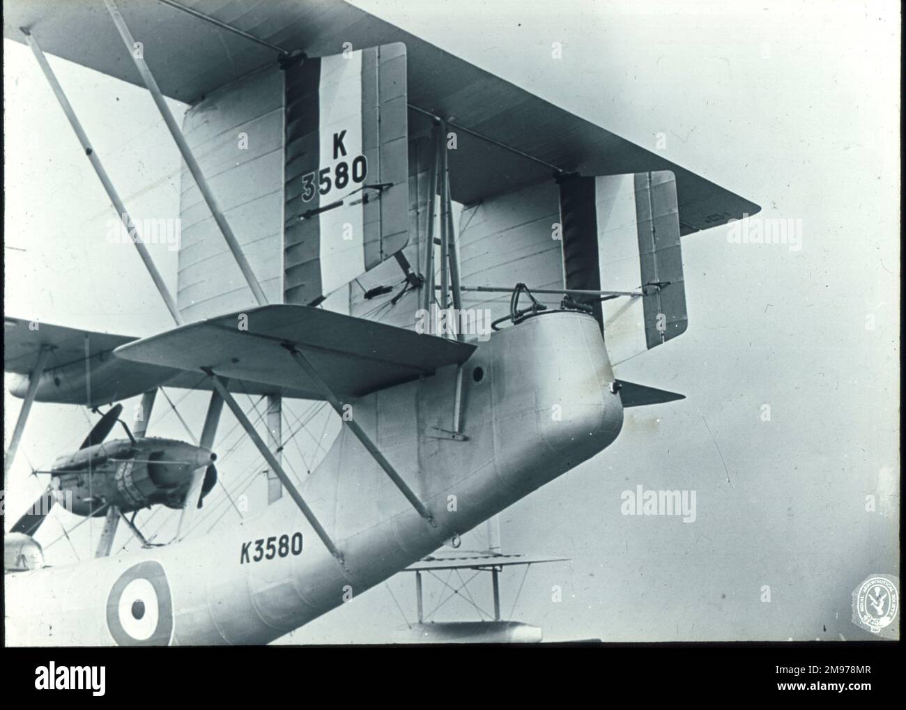 The tail of the first Blackburn RB3A Perth, K3580 Stock Photo - Alamy