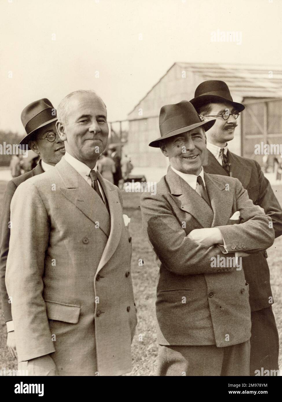 From left: Sir Alliott Verdon Roe Stock Photo - Alamy