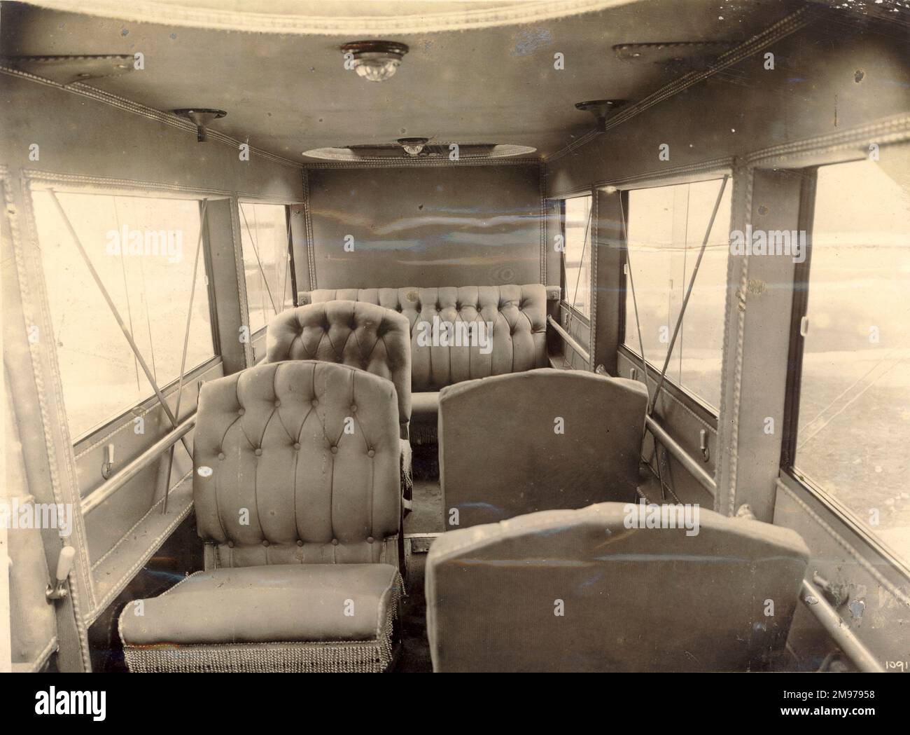 The interior of the third de Havilland DH18A, G-EAUF, City of Paris ...