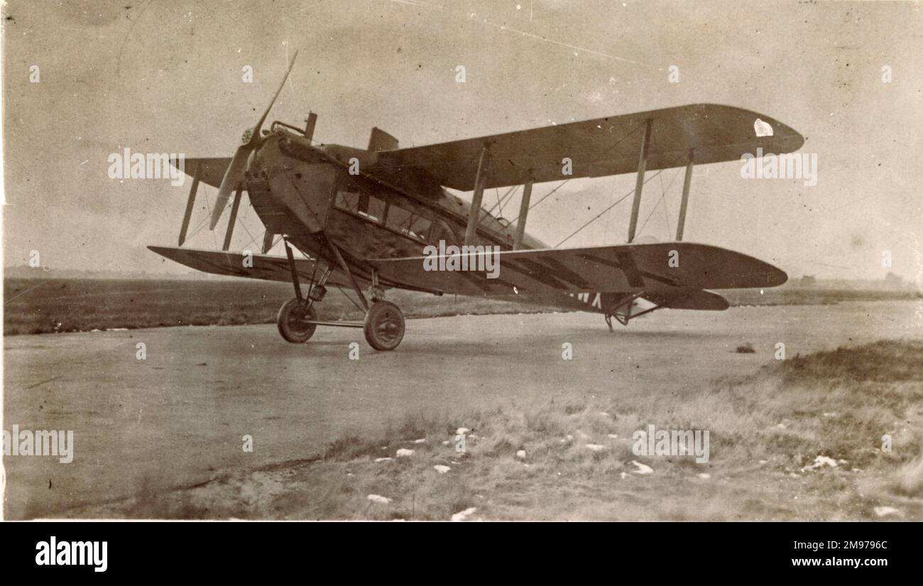 de Havilland DH18B, G-EAWX, was loaned to Instone Air Line Ltd Stock ...