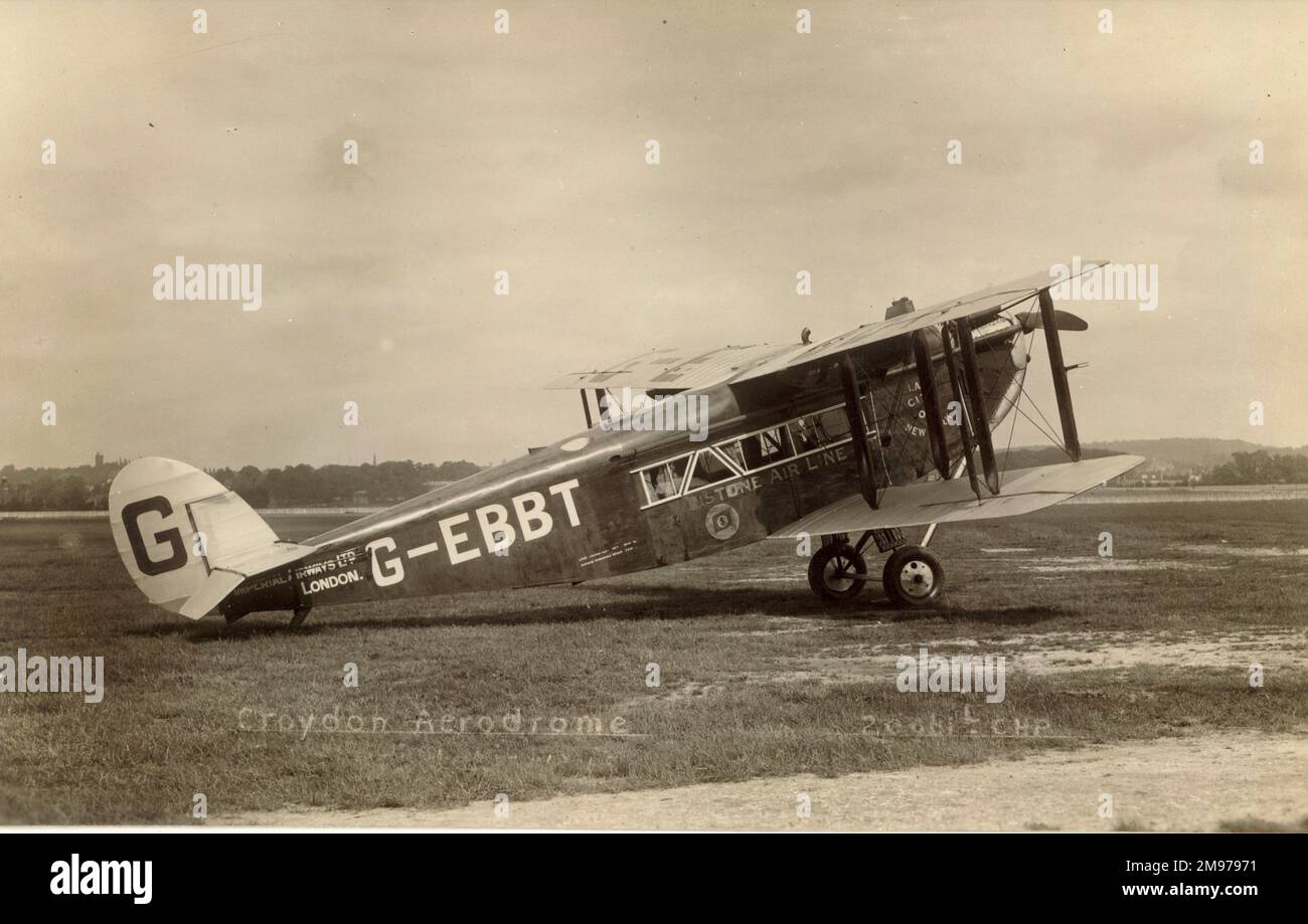 de Havilland DH34, G-EBBT, City of New York, was delivered to Instone ...
