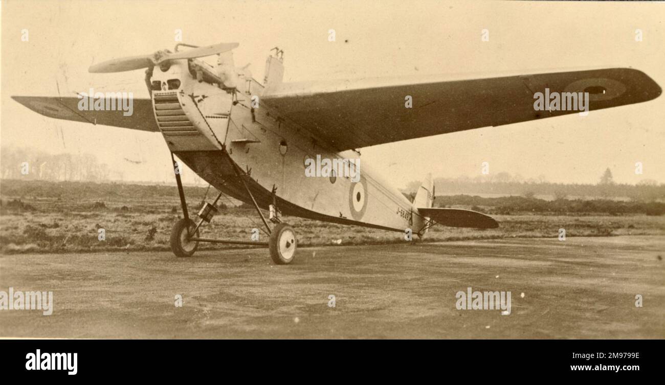 de Havilland DH29 Doncaster, J6849, in its final form Stock Photo - Alamy