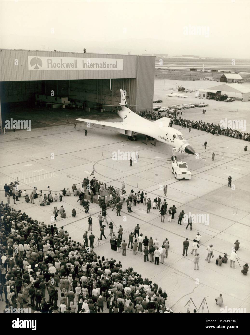 Roll-out of the first Rockwell B-1A, 74-0158 Stock Photo - Alamy
