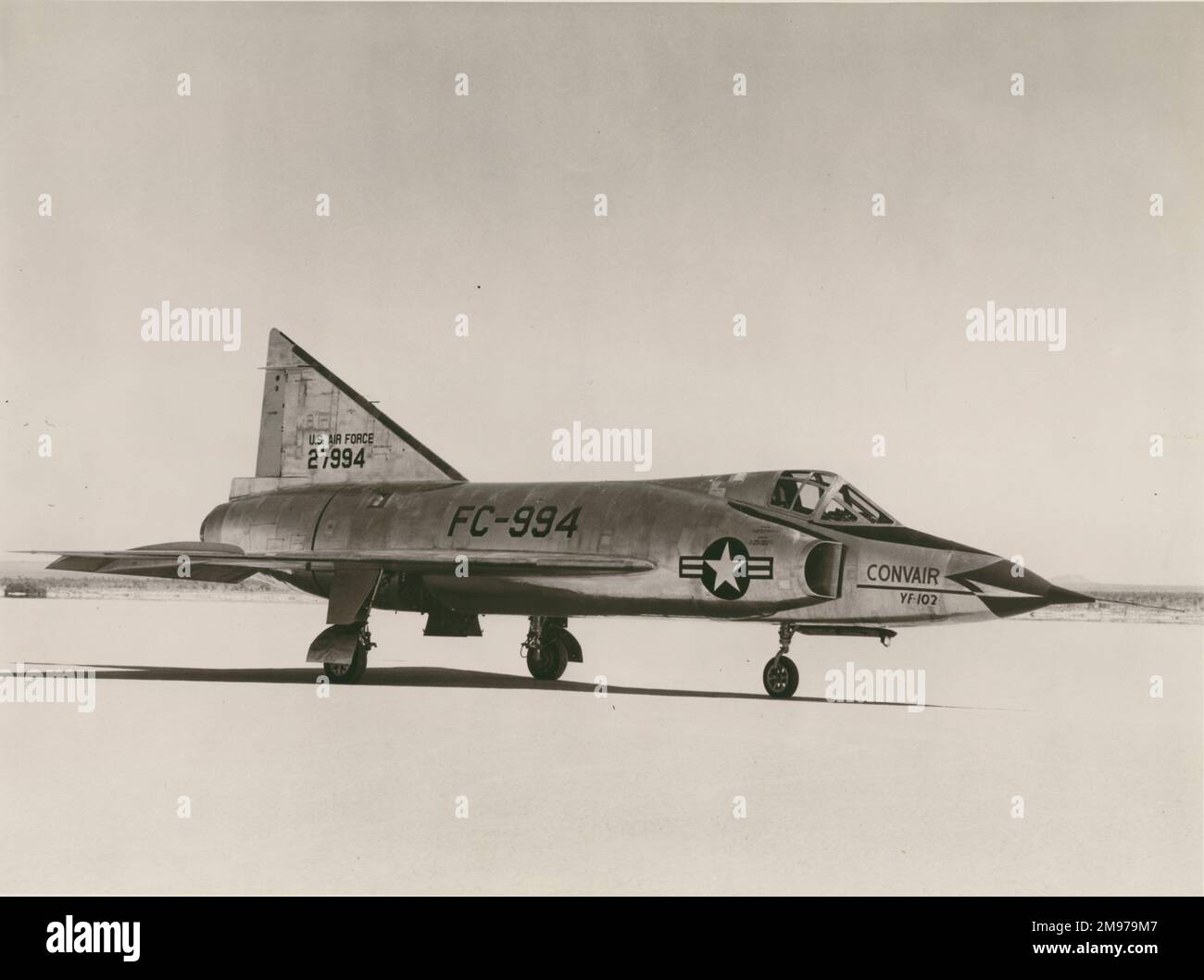 The first Convair YF-102 Delta Dagger, 52-7994 Stock Photo - Alamy