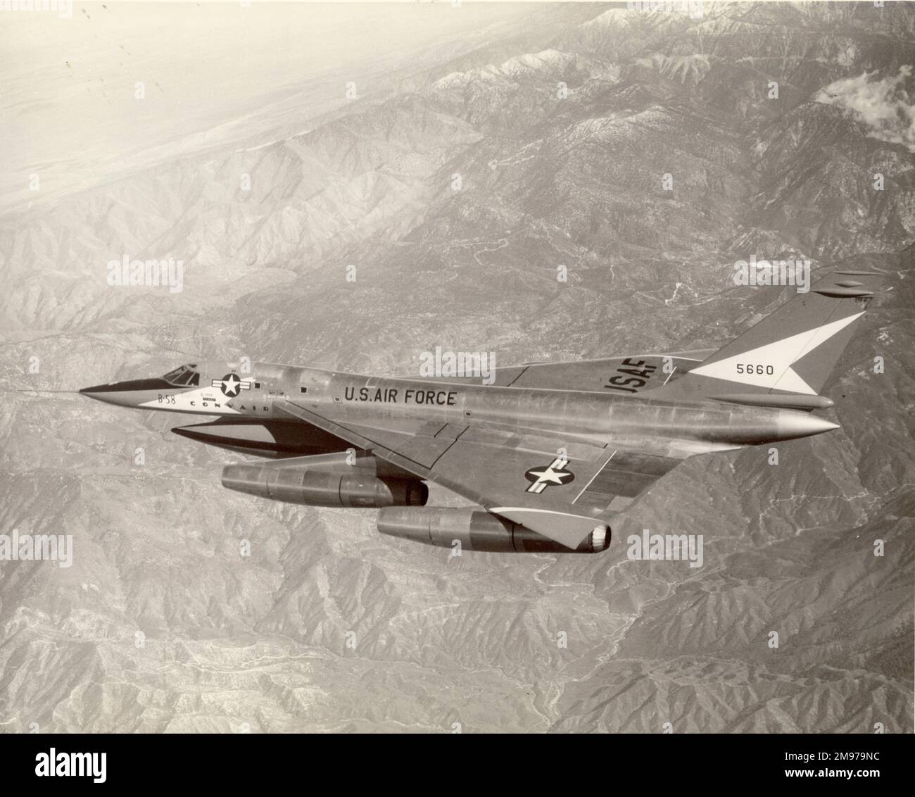 The first Convair XB-58A Hustler, 55-660 Stock Photo - Alamy