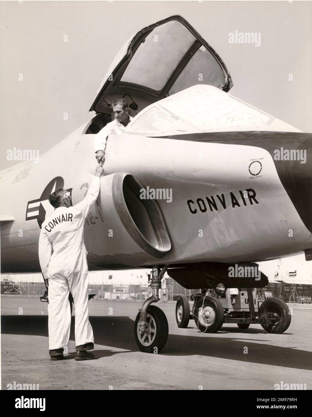 The first Convair TF-102A Delta Dagger, 54-1351, at the San Diego ...