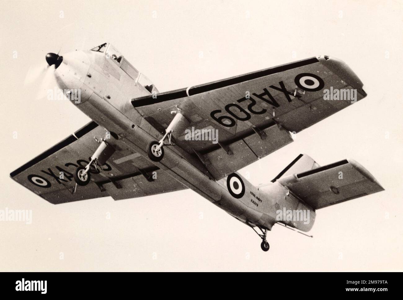 The first Short SB6 Seamew, XA209, at the 1953 Farnborough Air Show ...