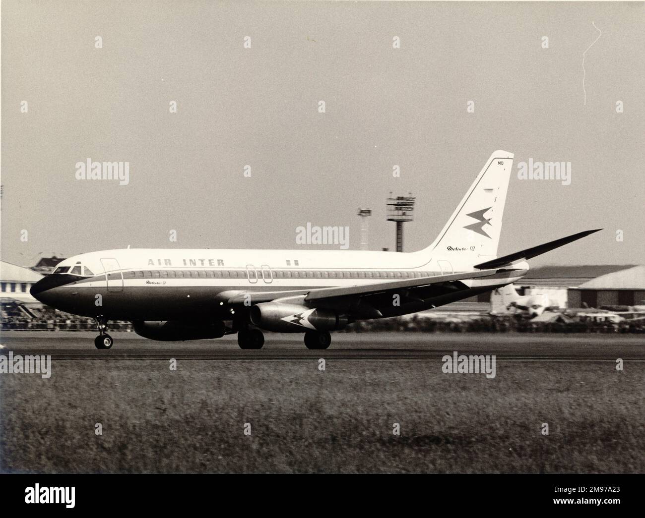 Dassault Mercure of Air Inter Stock Photo - Alamy