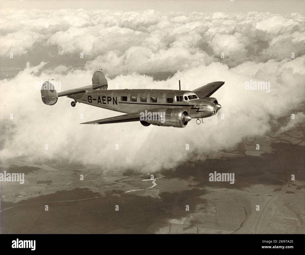 Lockheed Model 10A Electra, G-AEPN, of British Airways Stock Photo - Alamy