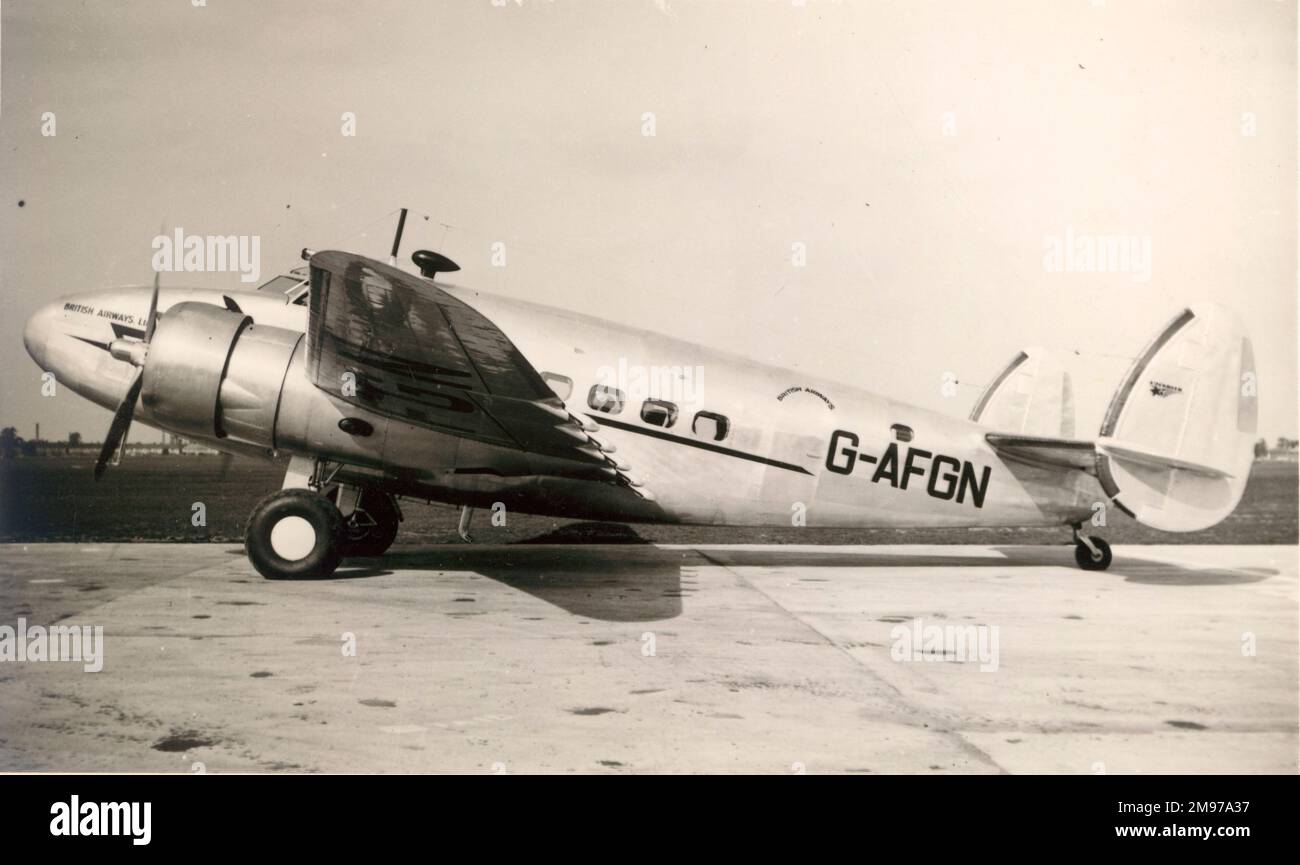 Lockheed Model 14F62 Super Electra, G-AFGN, of British Airways at ...