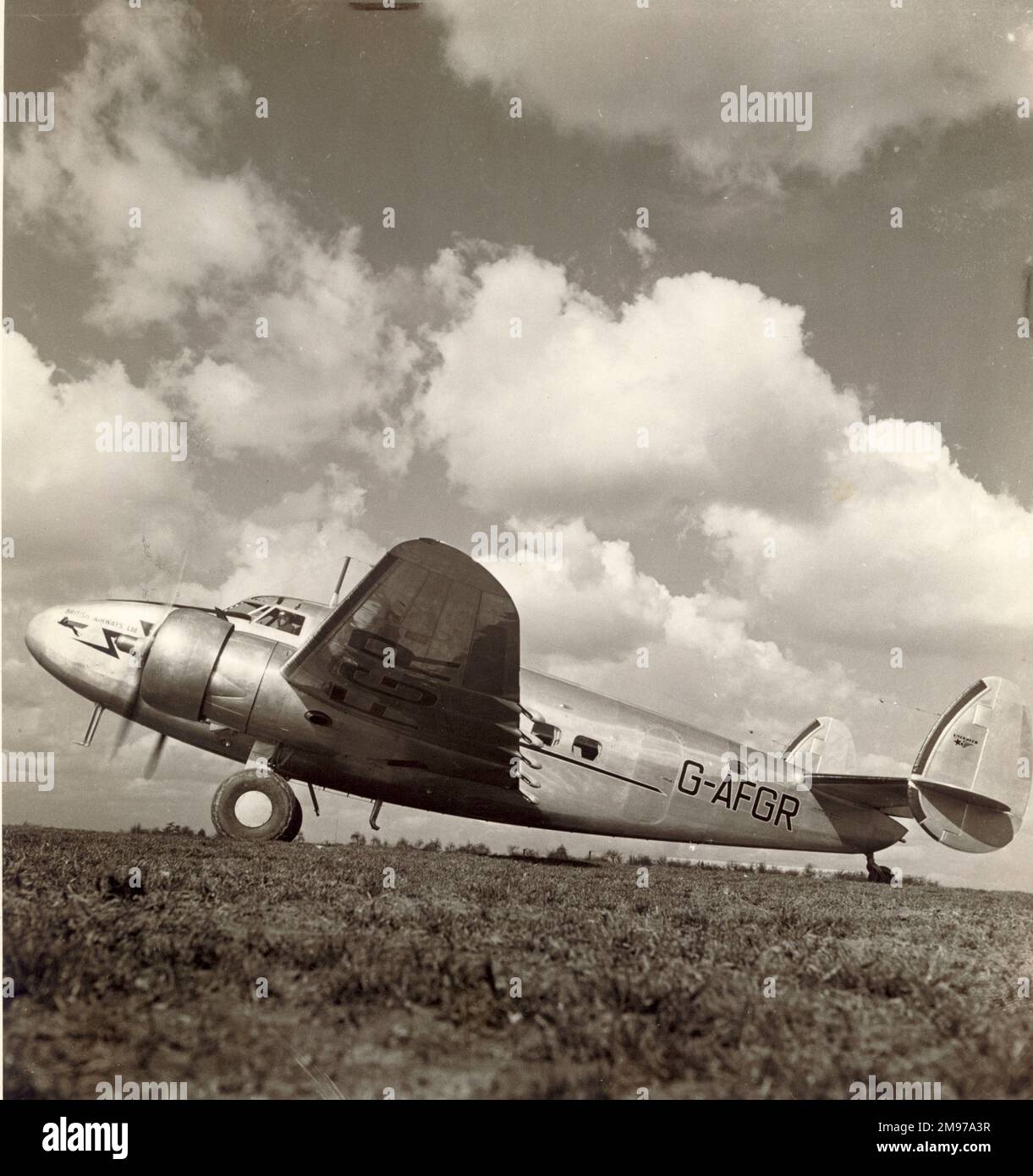 Lockheed Model 14F62 Super Electra, G-AFGR, of British Airways Stock ...