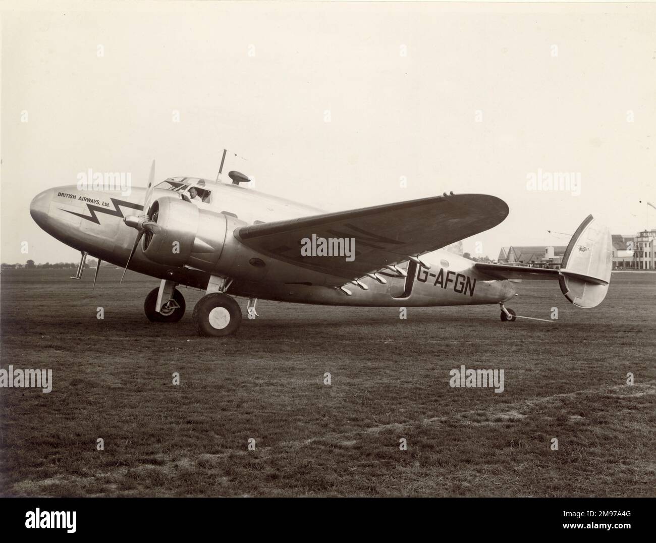 Lockheed Model 14F62 Super Electra, G-AFGN, of British Airways Stock ...