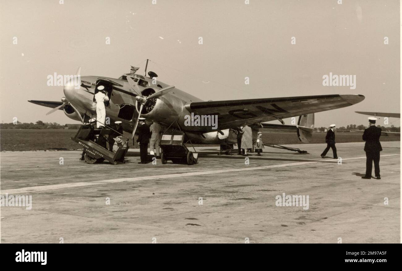Lockheed Model 14F62 Super Electra, G-AFGN, of British Airways Stock ...